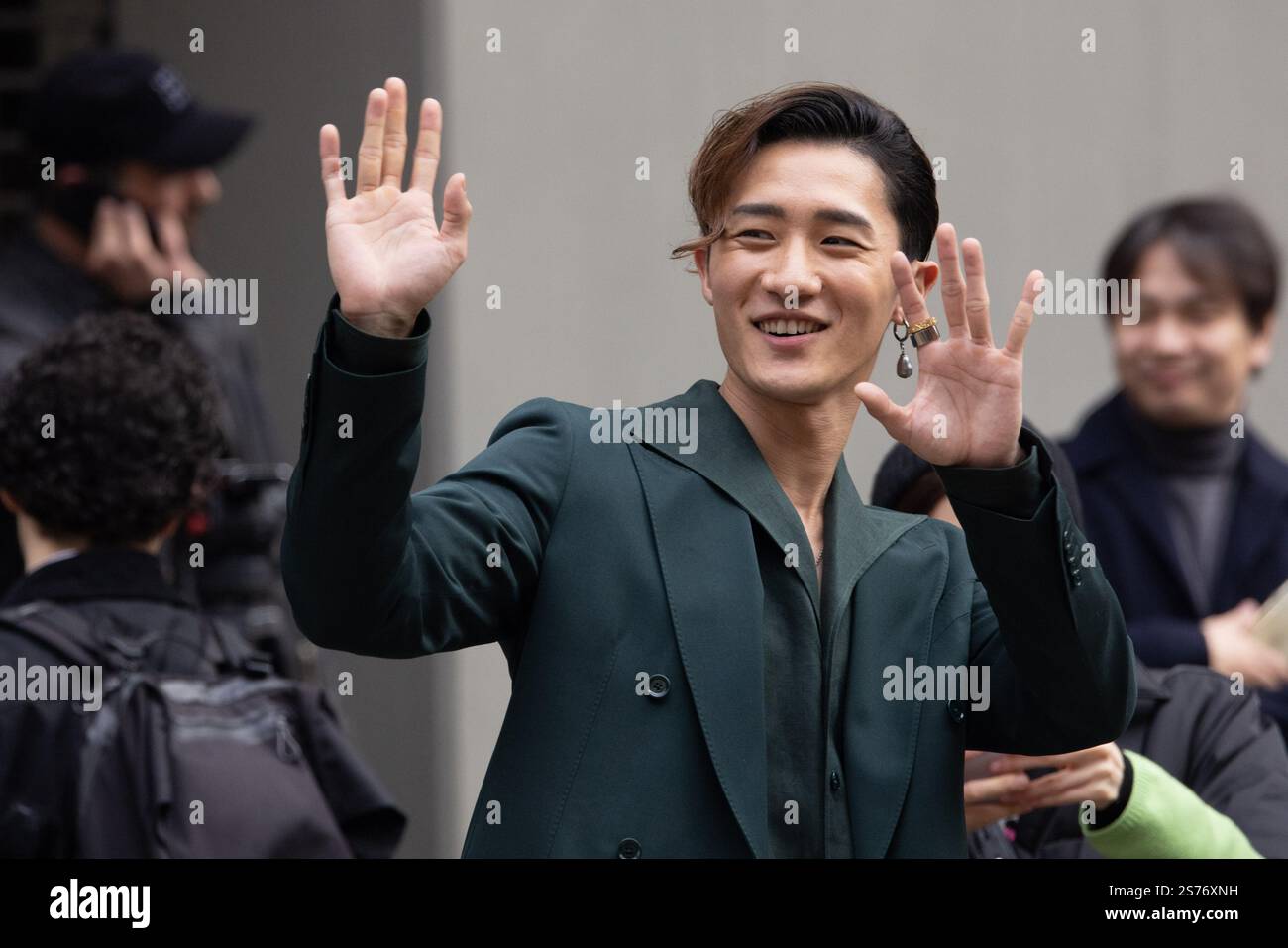 Iwamoto Hikaru arrives at the Dolce & Gabbana fashion show during the ...