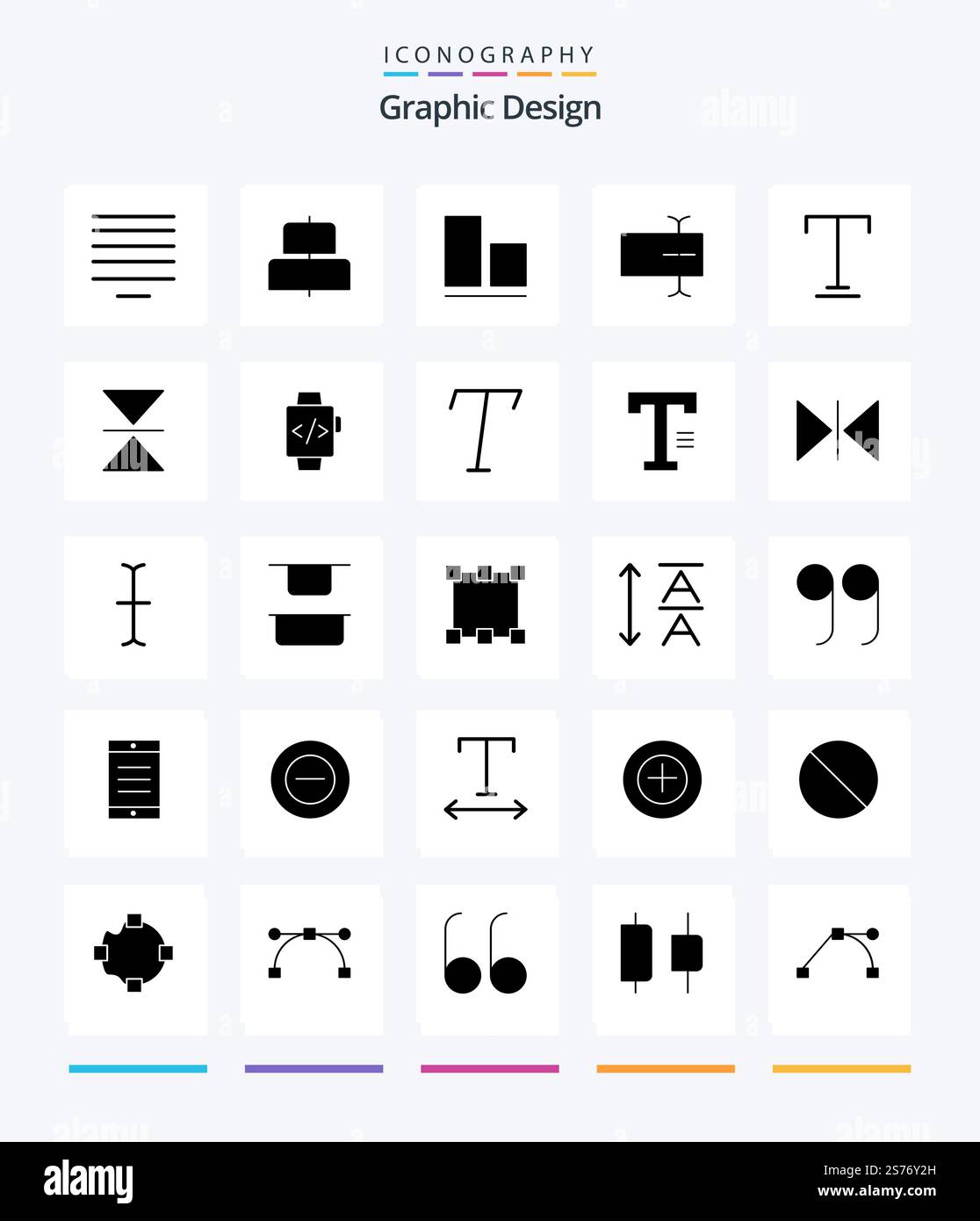 Creative Design 25 Glyph Solid Black icon pack Such As vertical. flip ...