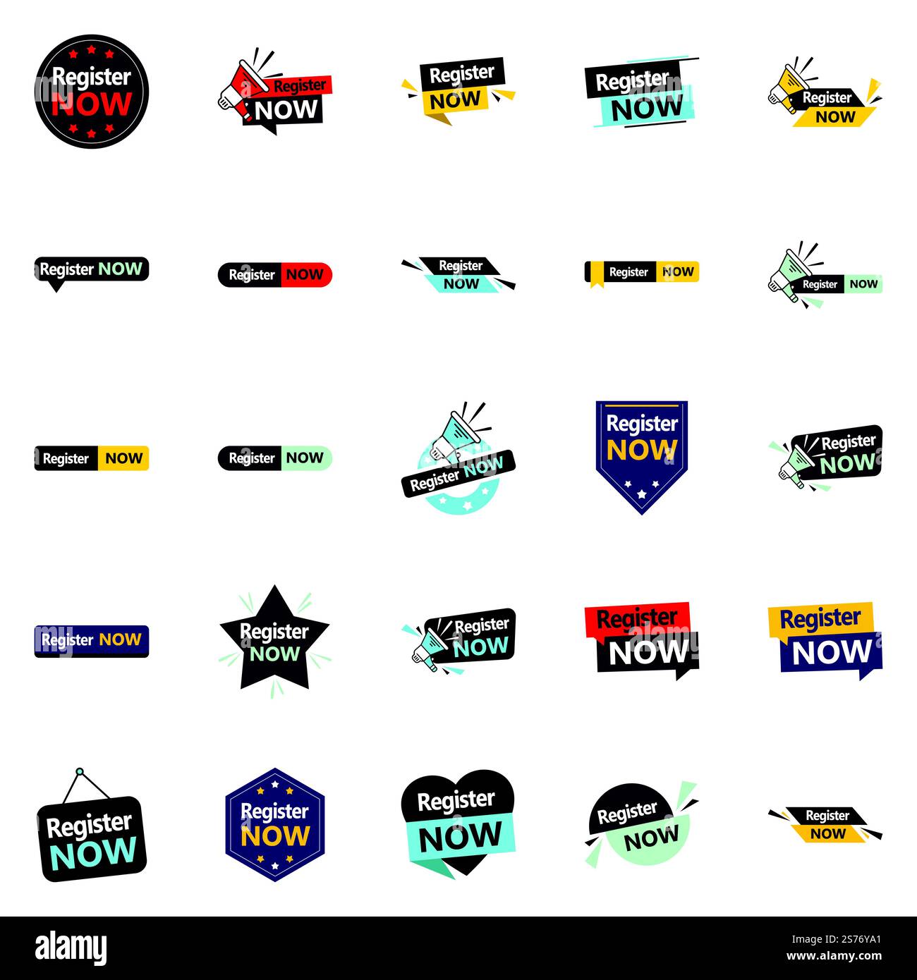 Register Now 25 Unique typographic designs to motivate registration ...