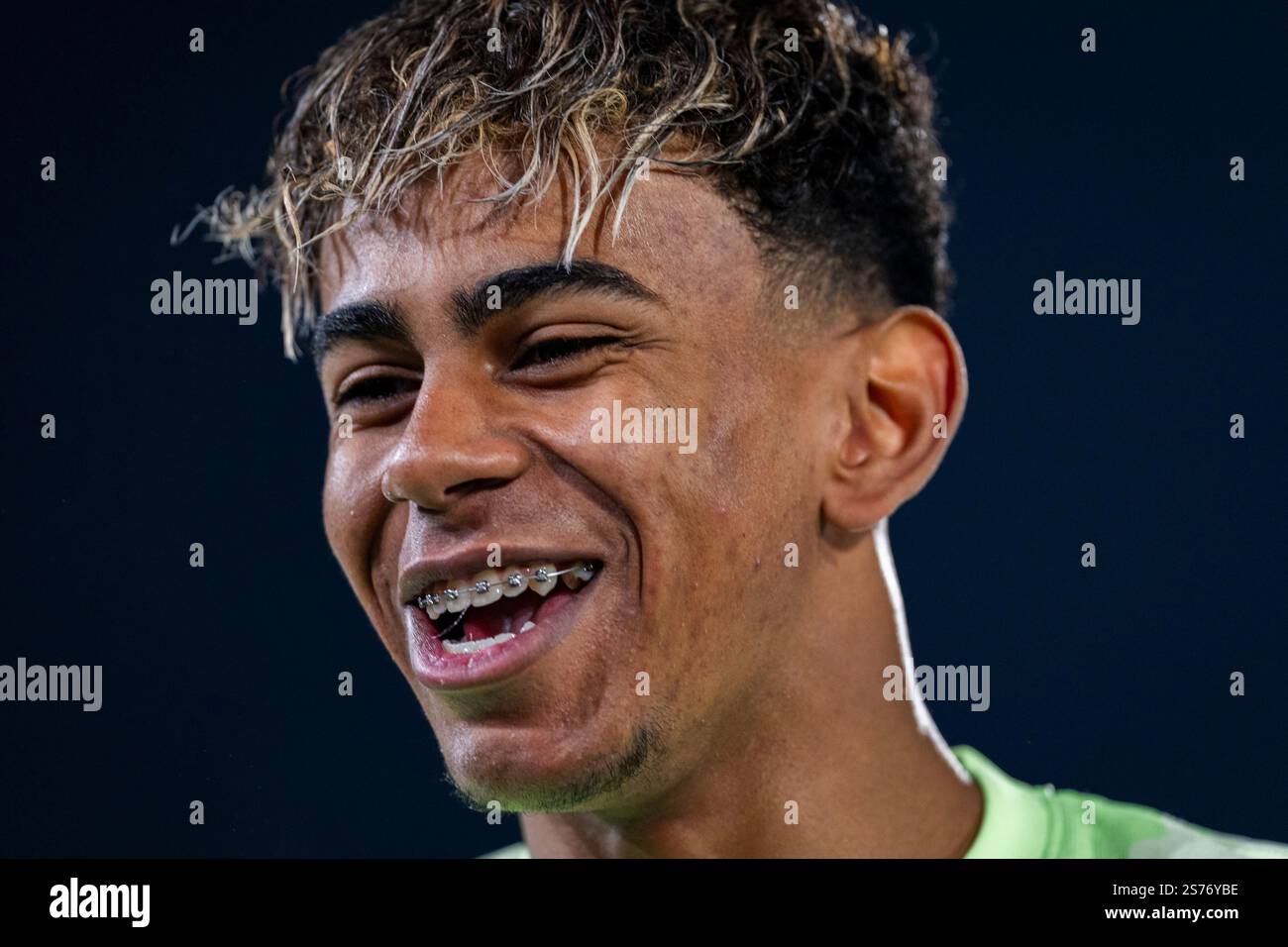 Getafe, Madrid, Spain. 18th Jan, 2025. Lamine Yamal of FC Barcelona ...