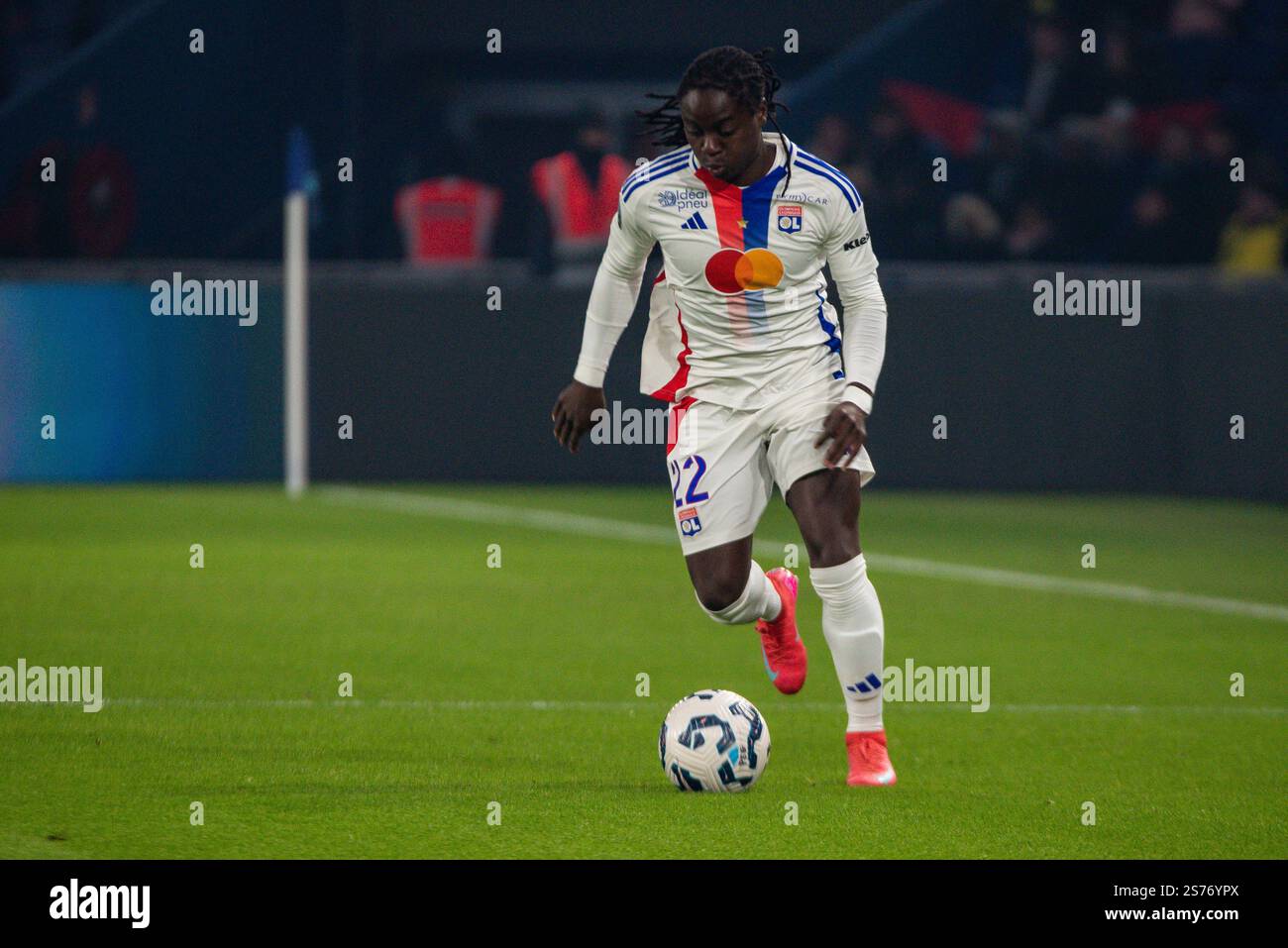 Paris, France. 18th Jan, 2025. Tabitha Chawinga of Olympique Lyonnais ...