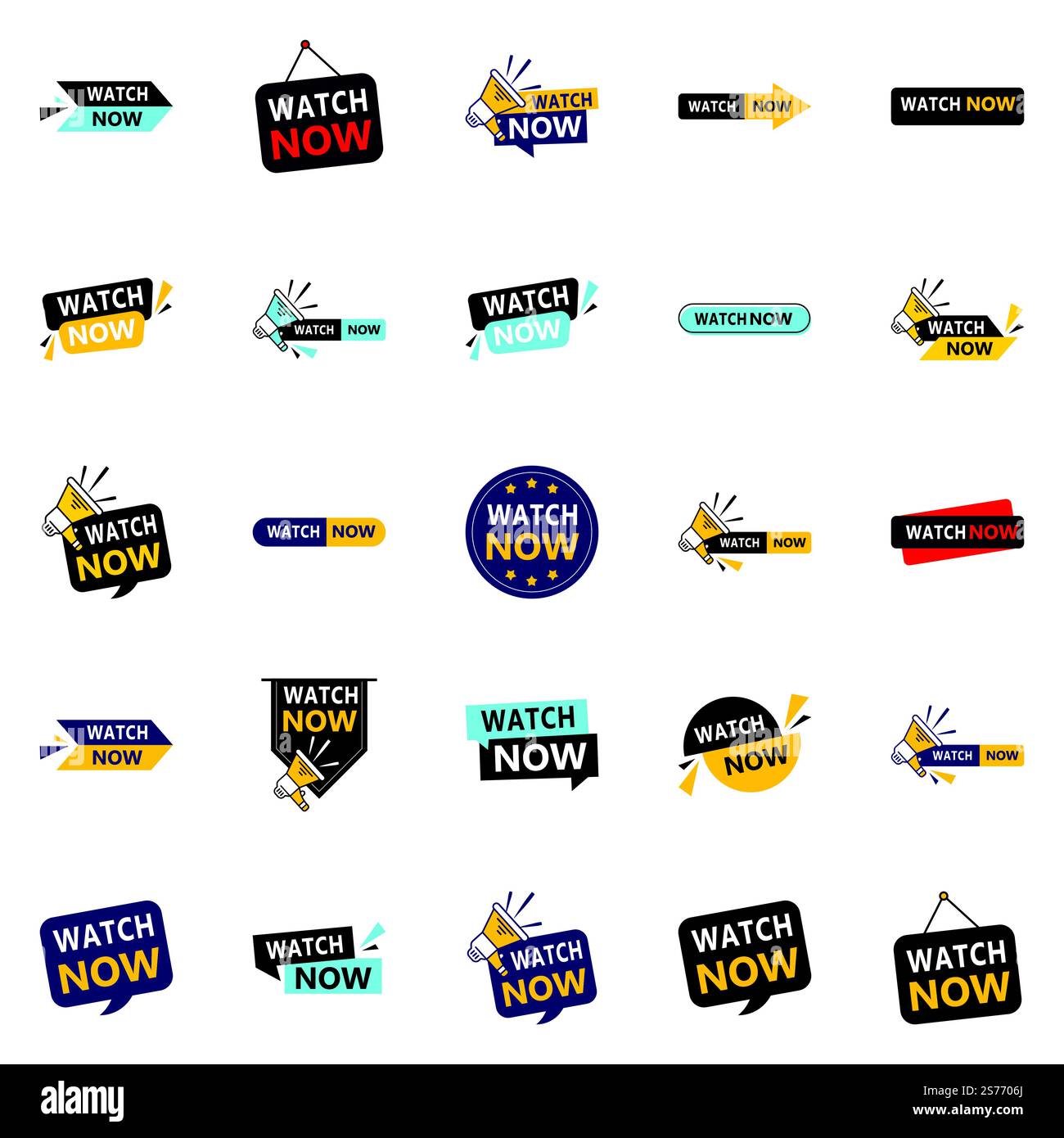 25 Unique Watch Now Banners to Help Your Business Stand Out Stock ...