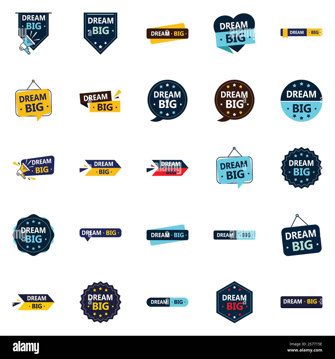 Dream Big Innovative vector elements for reaching new heights 25 pack ...