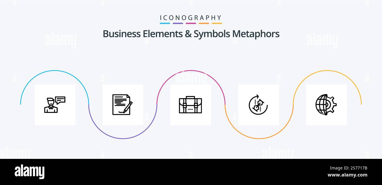 Business elements symbols metaphors Stock Vector Images - Alamy