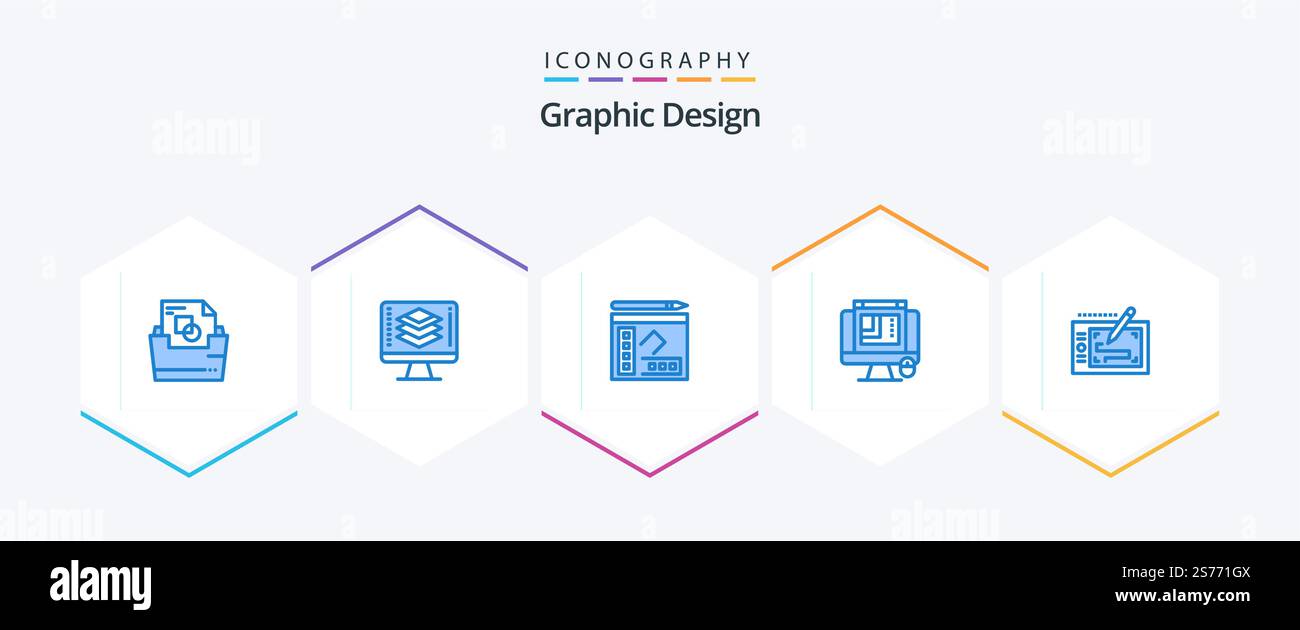 Graphic Design 25 Blue icon pack including mobile. web layout. book ...