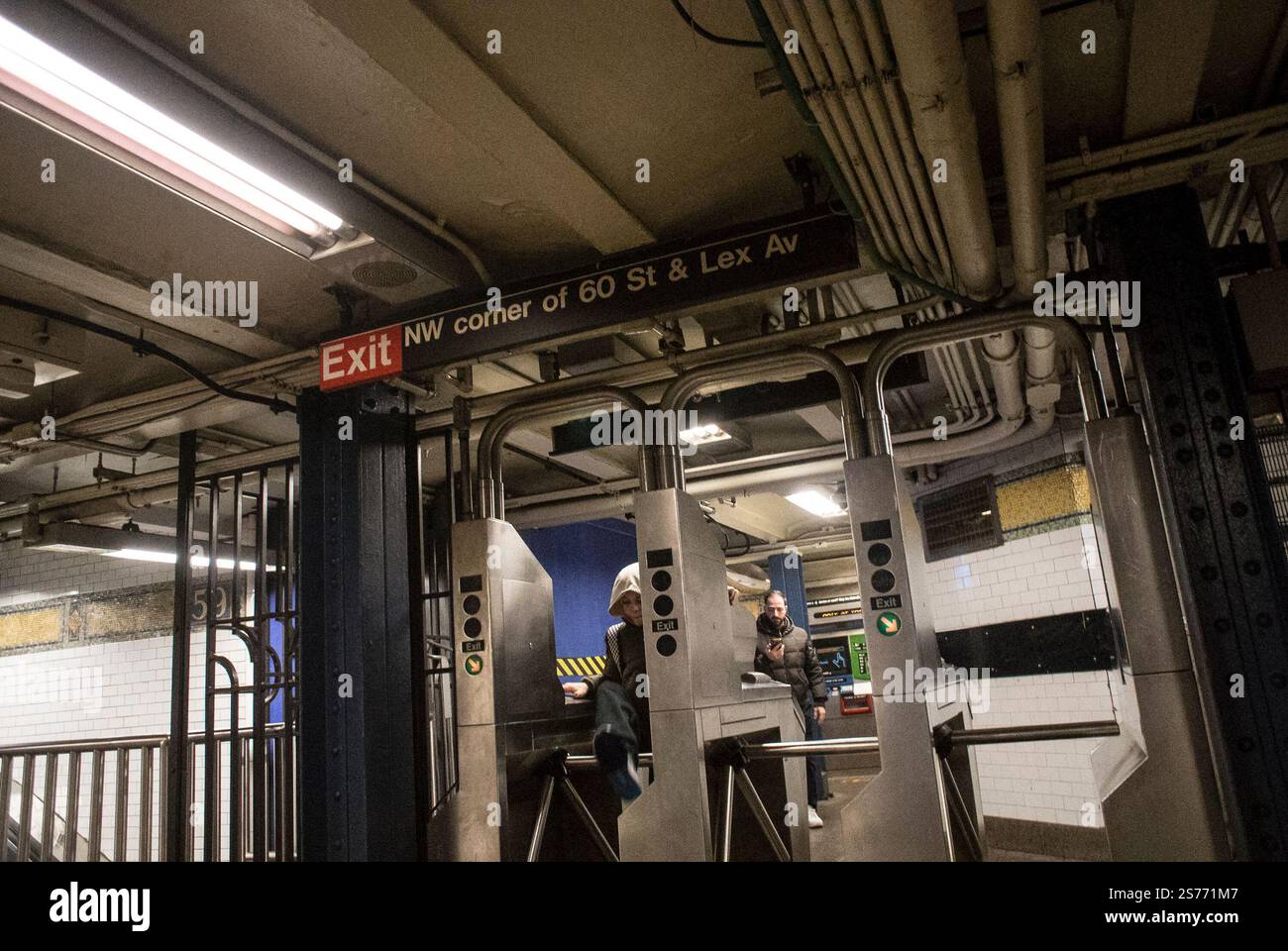 New York, USA. January 18, 2025, New York City, New York, USA: Fare ...