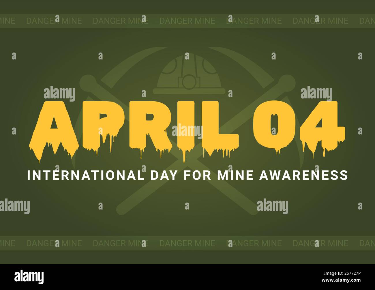 International Mine Awareness Day on April 04 Illustration with Do Not ...