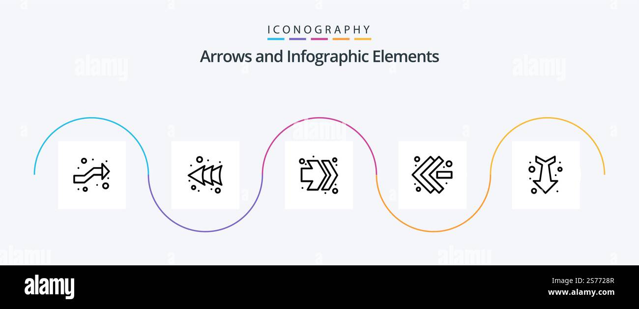 Arrow Line 5 Icon Pack Including . full. fast forward. down. left Stock ...
