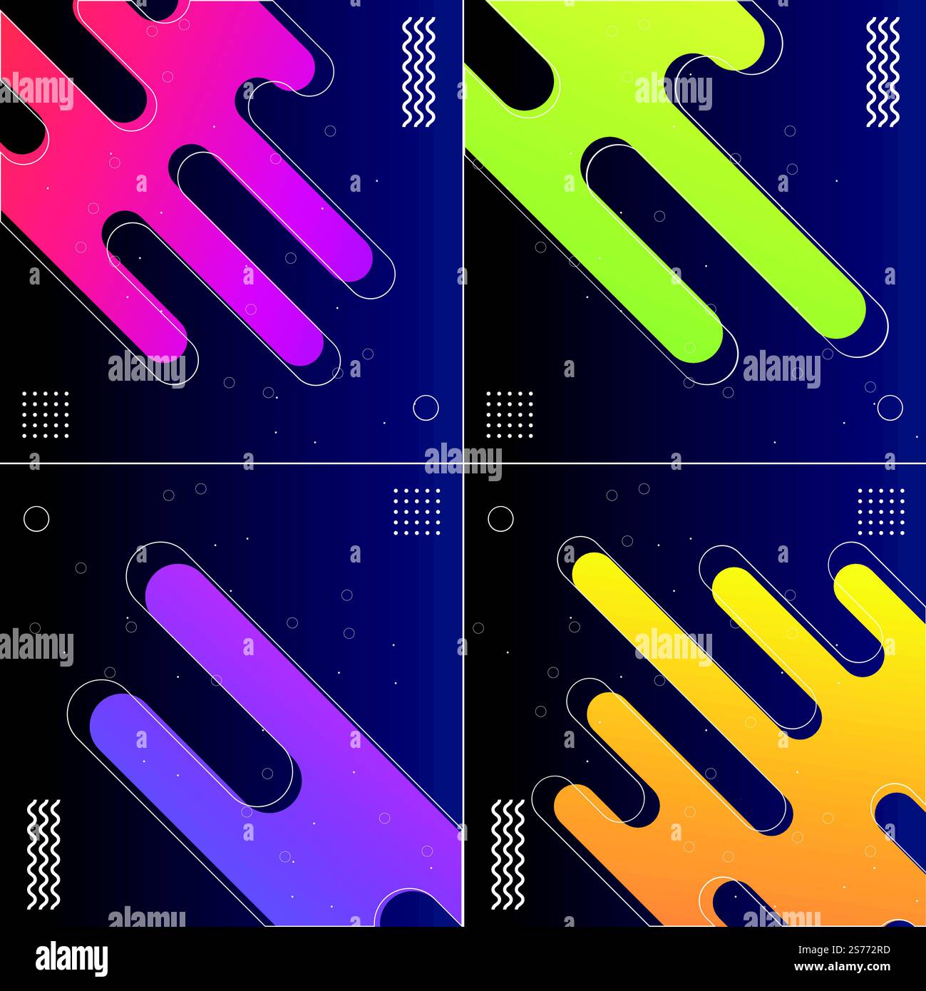 Abstract Vector Designs in Color: Creative Design Collection Stock ...
