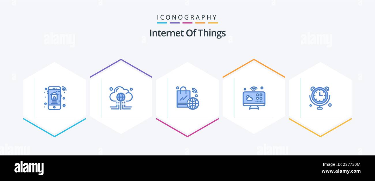 Internet Of Things 25 Blue icon pack including internet of things ...