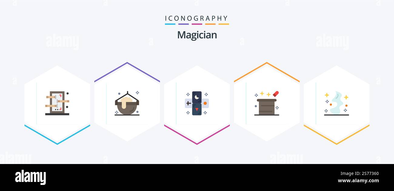 Magician 25 Flat icon pack including magic. magician. astrology ...