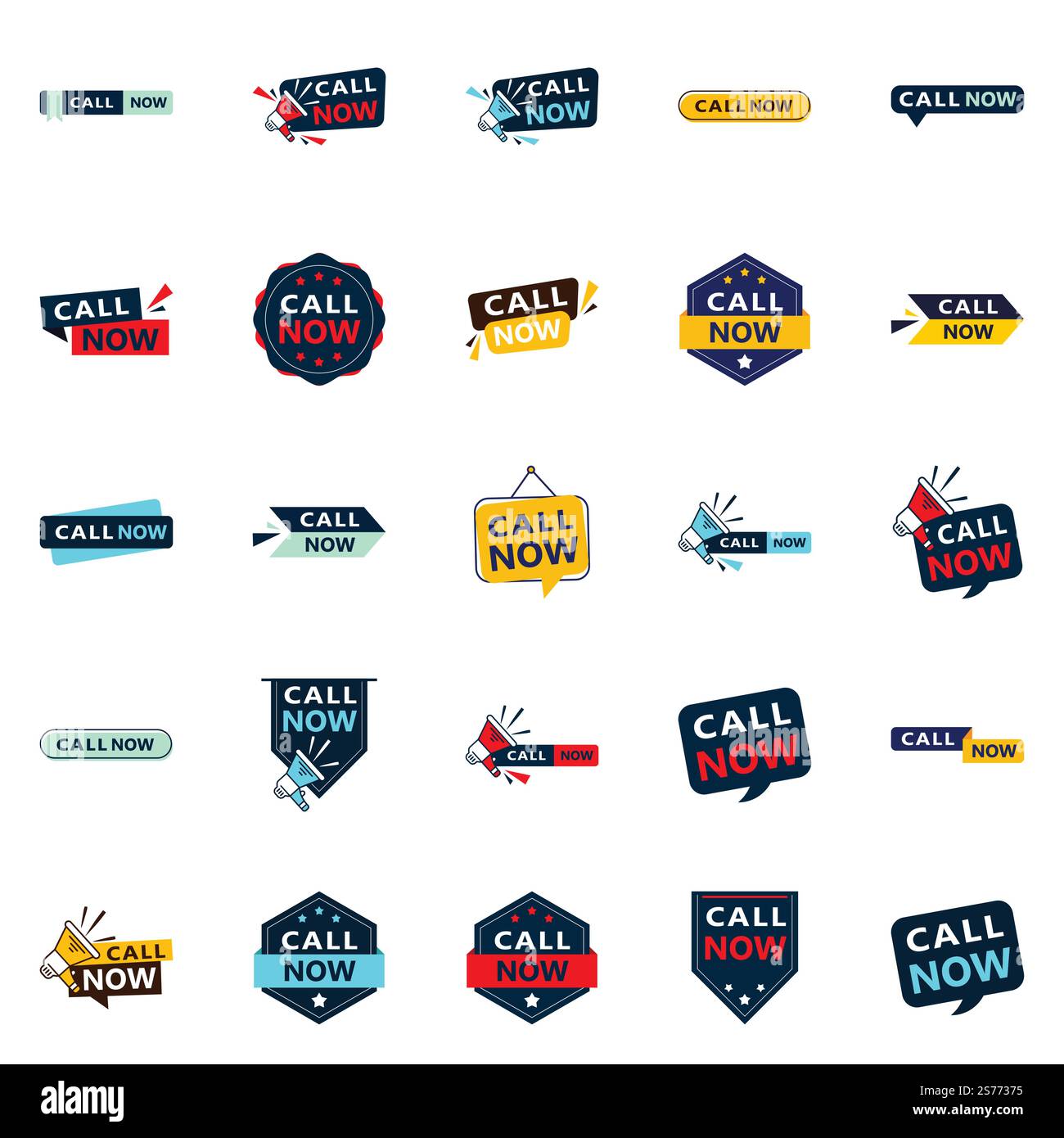 25 Innovative Typographic Banners for promoting calling Stock Vector ...