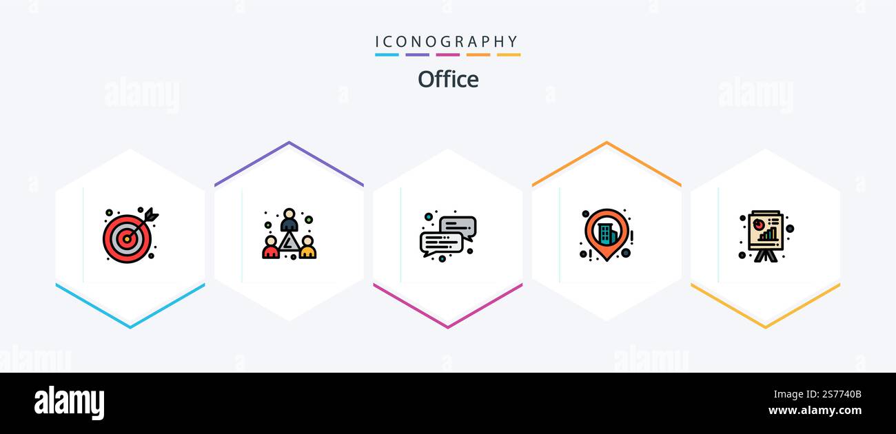 Office 25 FilledLine icon pack including . powerpoint . chat ...