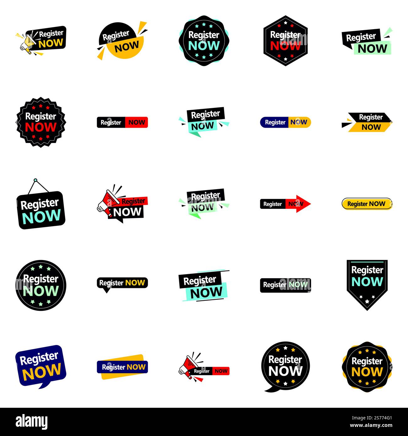 25 Professional Typographic Designs for a refined registration message ...