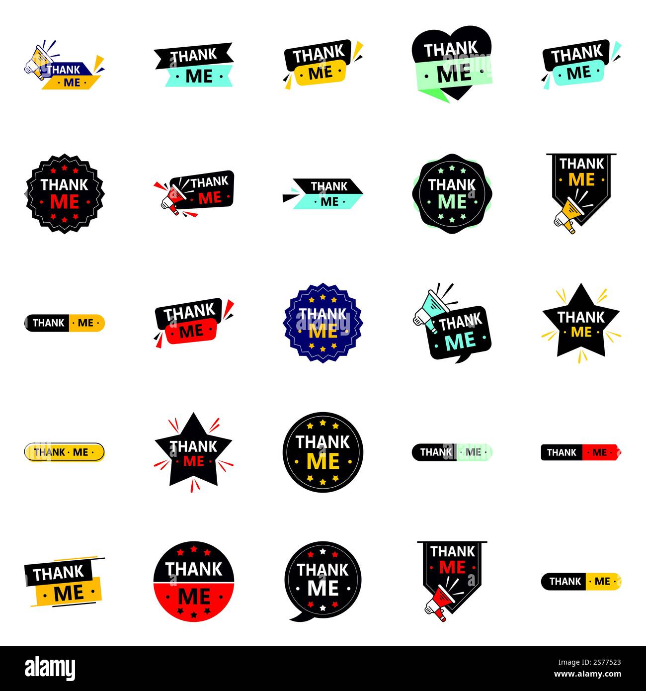 25 Eye catching Thank Me Banners to Show Your Appreciation Stock Vector Image & Art - Alamy