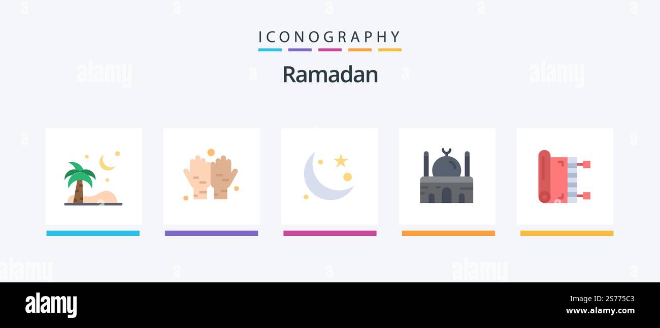 Ramadan Flat 5 Icon Pack Including islam. muslim. islam. mosque ...
