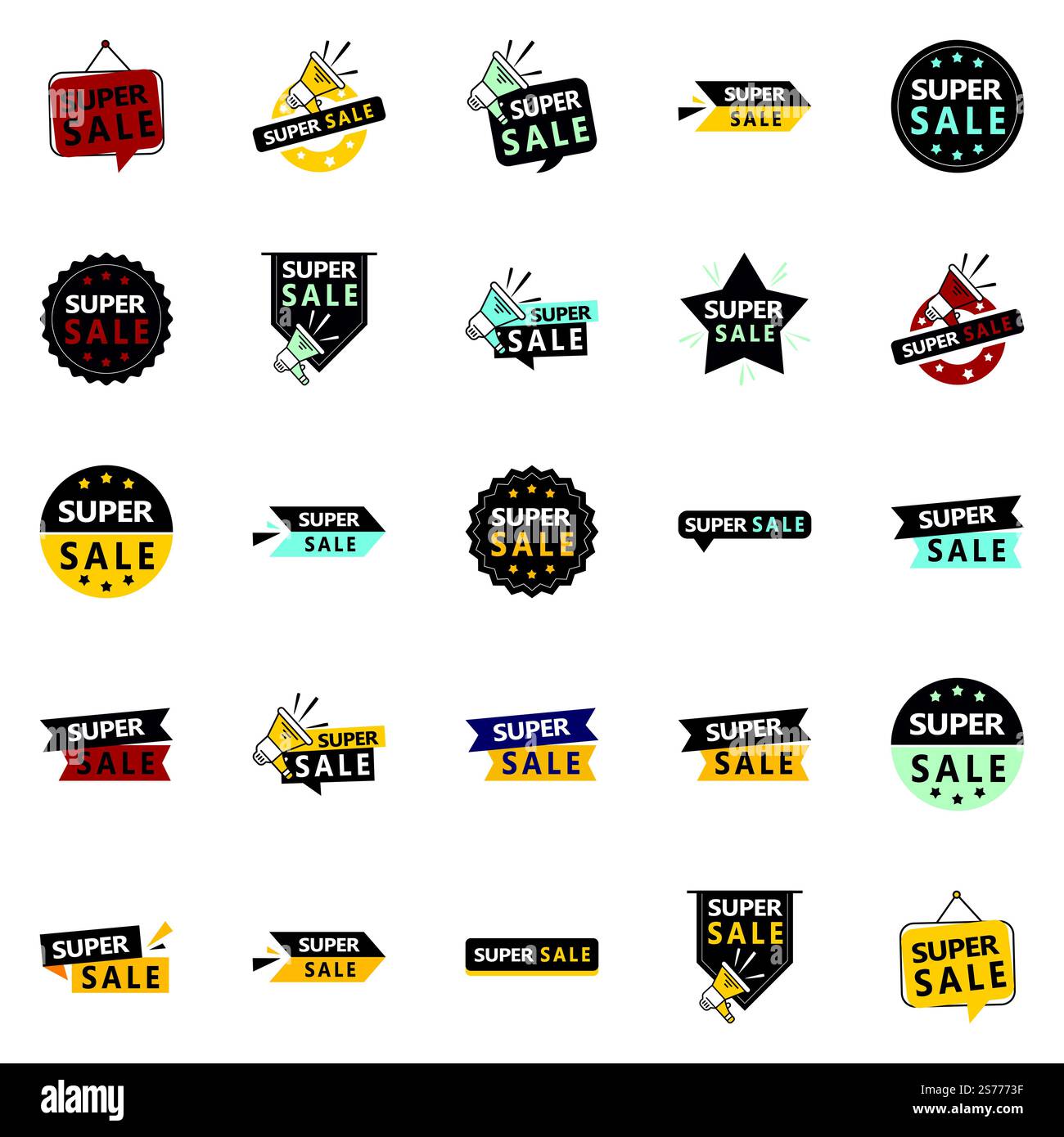 25 Unique Super Sale Designs for Advertising Discounts and Offers Stock ...