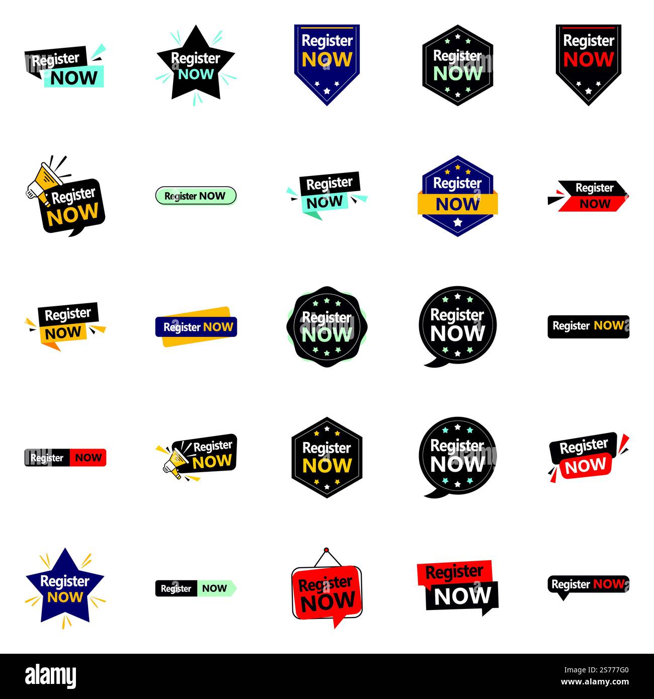Register Now 25 Unique typographic designs to skyrocket registration ...