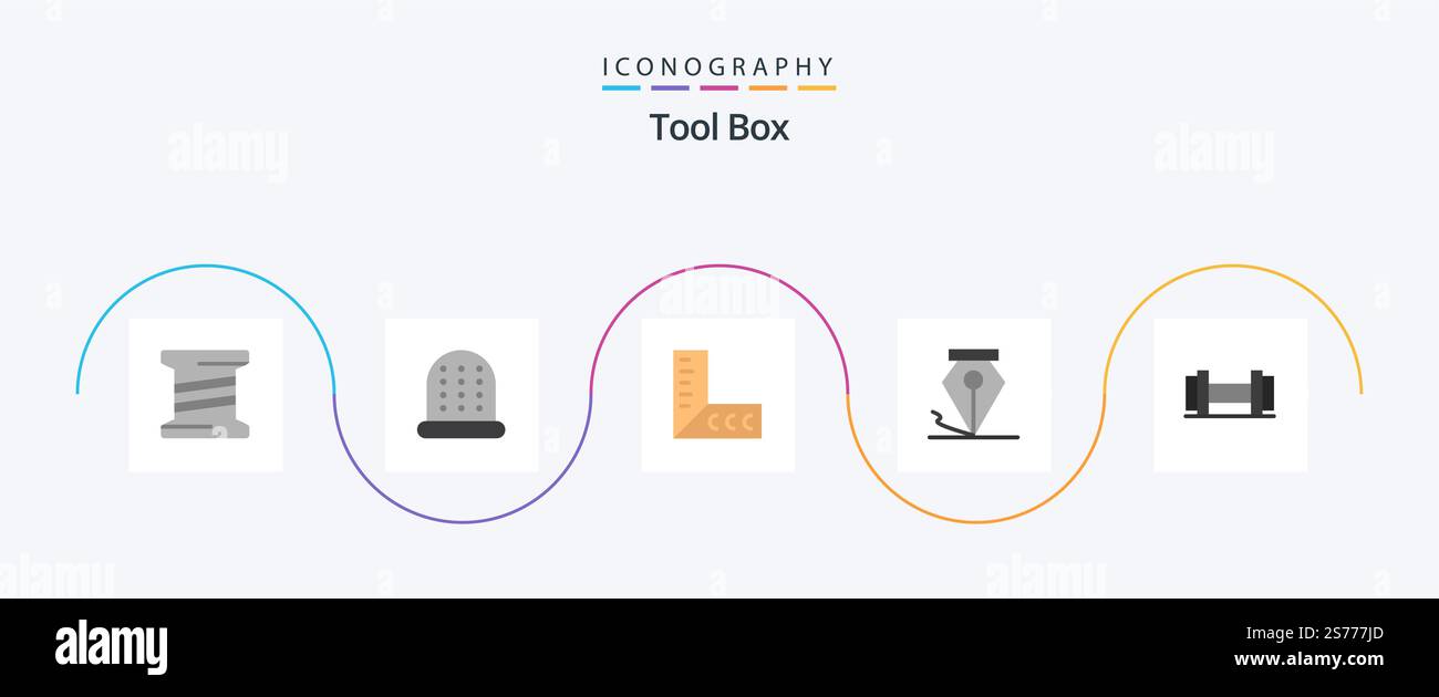 Tools Flat 5 Icon Pack Including . freeform. tools Stock Vector Image ...