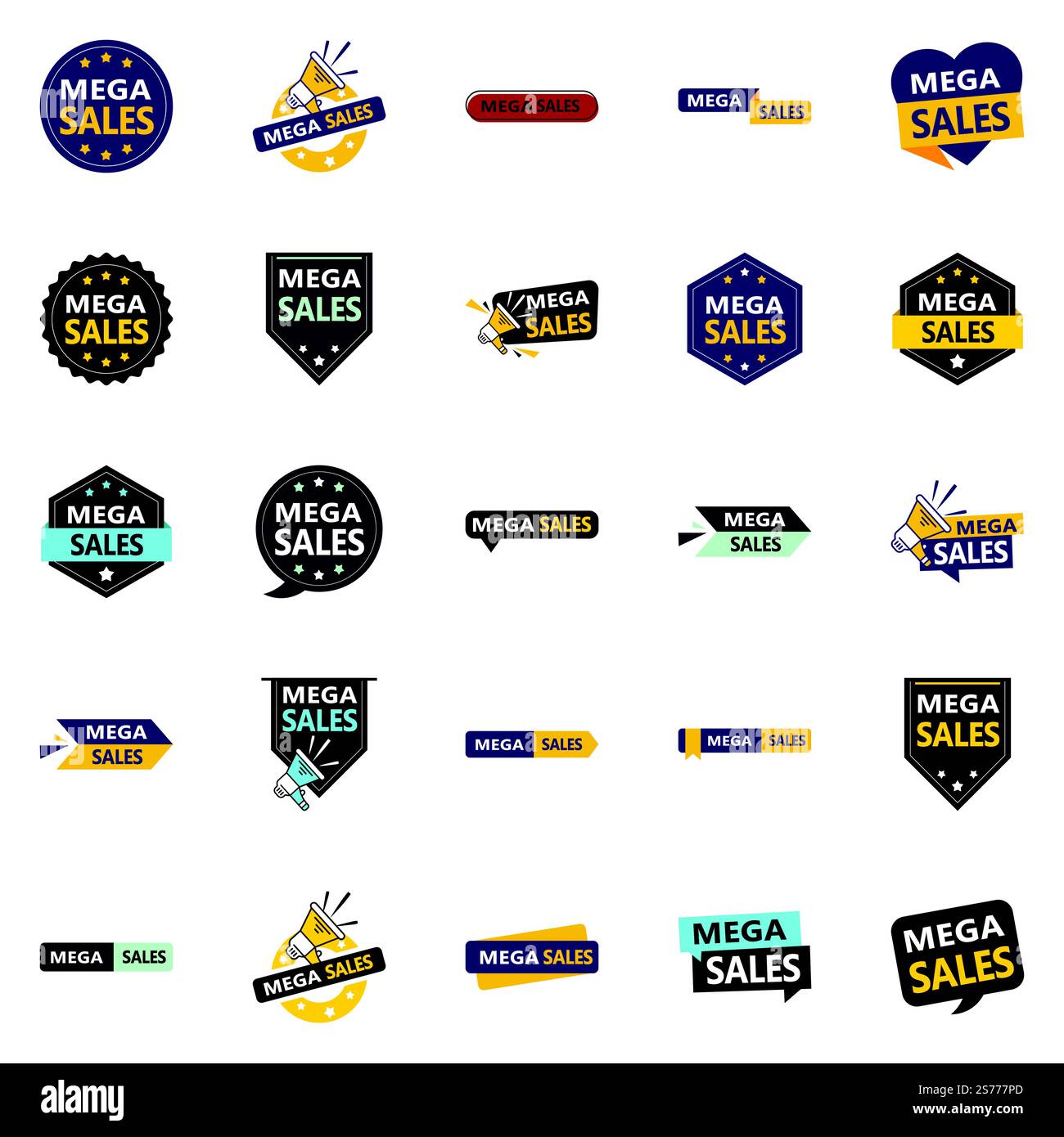 25 Dynamic Vector Designs in the Mega Sale Pack Perfect for Making a ...