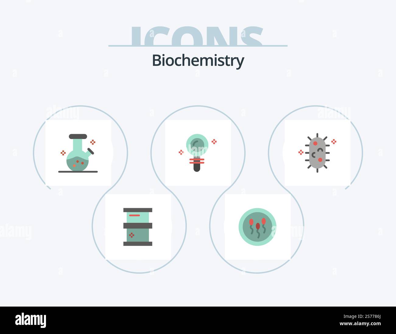 Biochemistry Flat Icon Pack 5 Icon Design. biochemistry. biochemistry. process. find. search ...