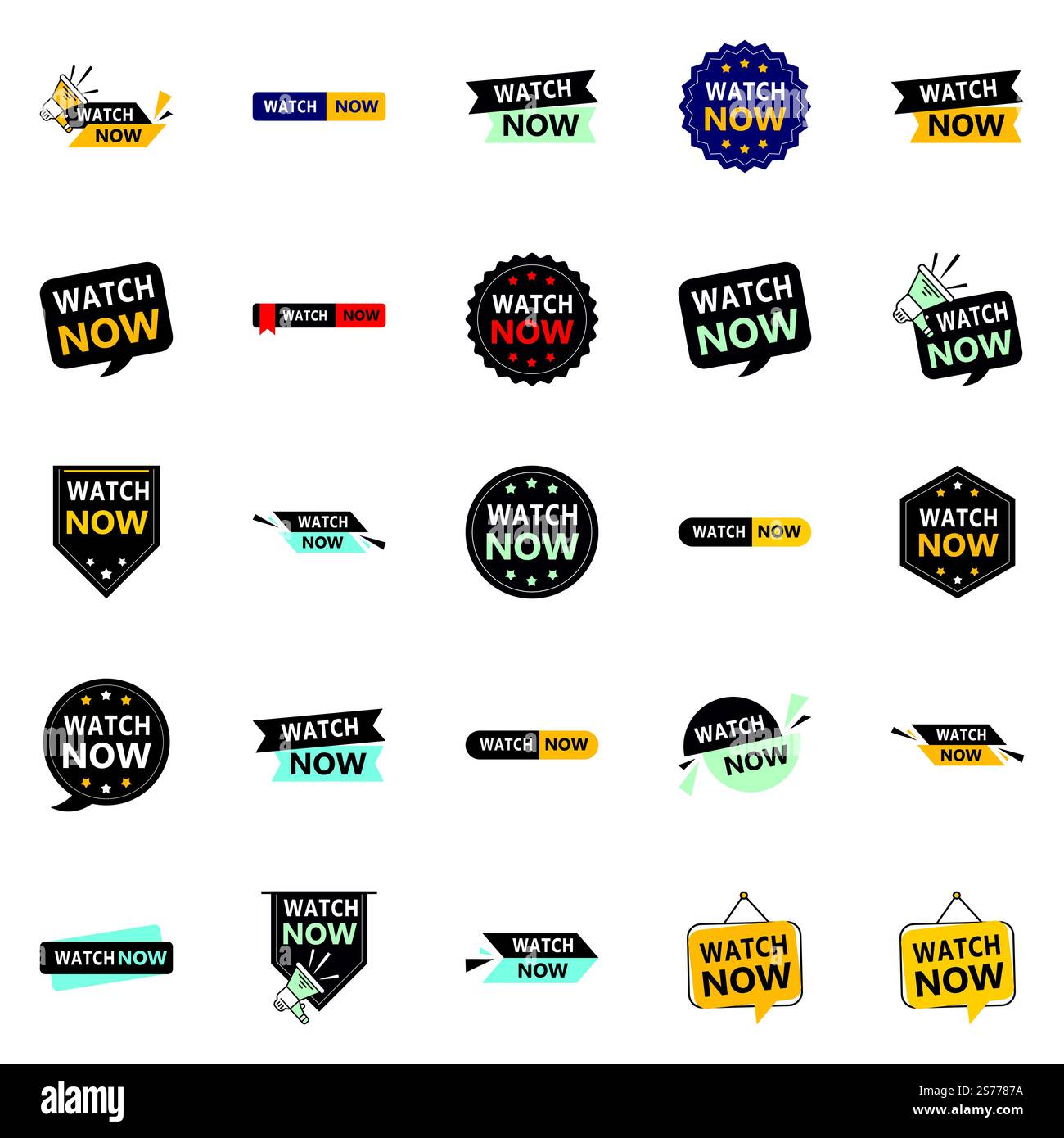 25 Unique Watch Now Banners to Help Your Business Stand Out Stock ...