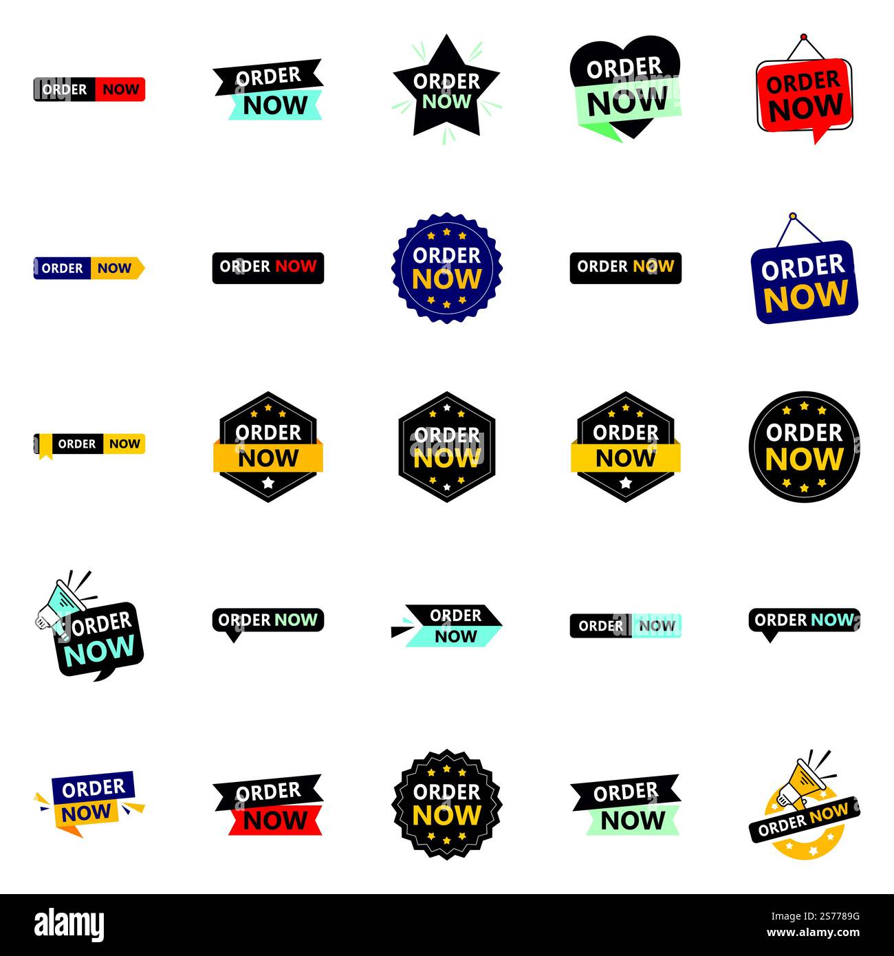 25 Eye-catching Order Now Banners to Grab Attention Stock Vector Image ...