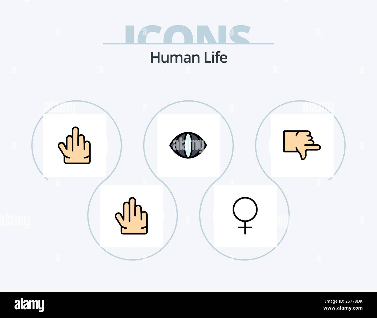 Human Line Filled Icon Pack 5 Icon Design. . private. human. love ...
