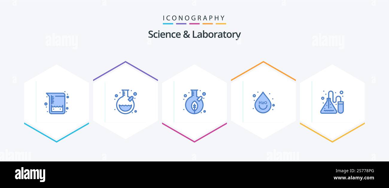 Science 25 Blue icon pack including science. experiment. plant. water ...
