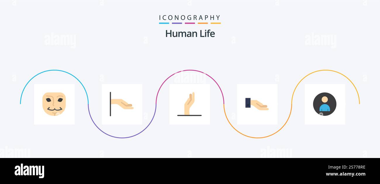 Human Flat 5 Icon Pack Including . people Stock Vector Image & Art - Alamy