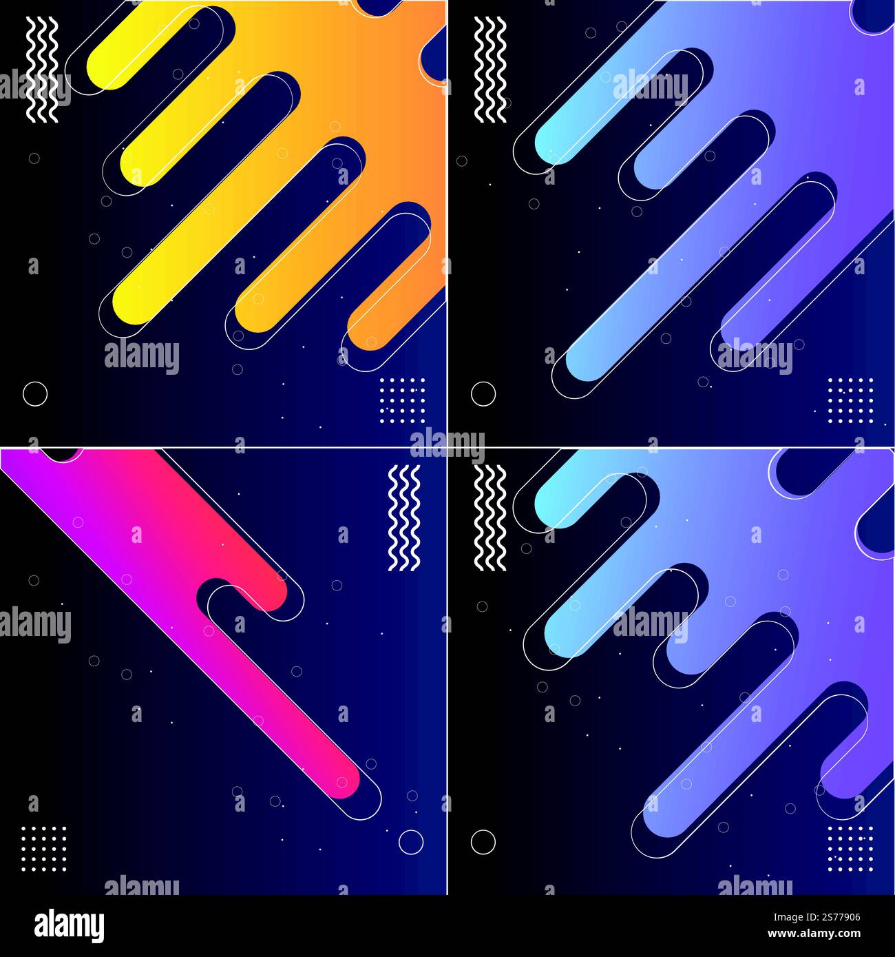 Minimalistic Geometric Designs with Dynamic Shapes Stock Vector Image ...