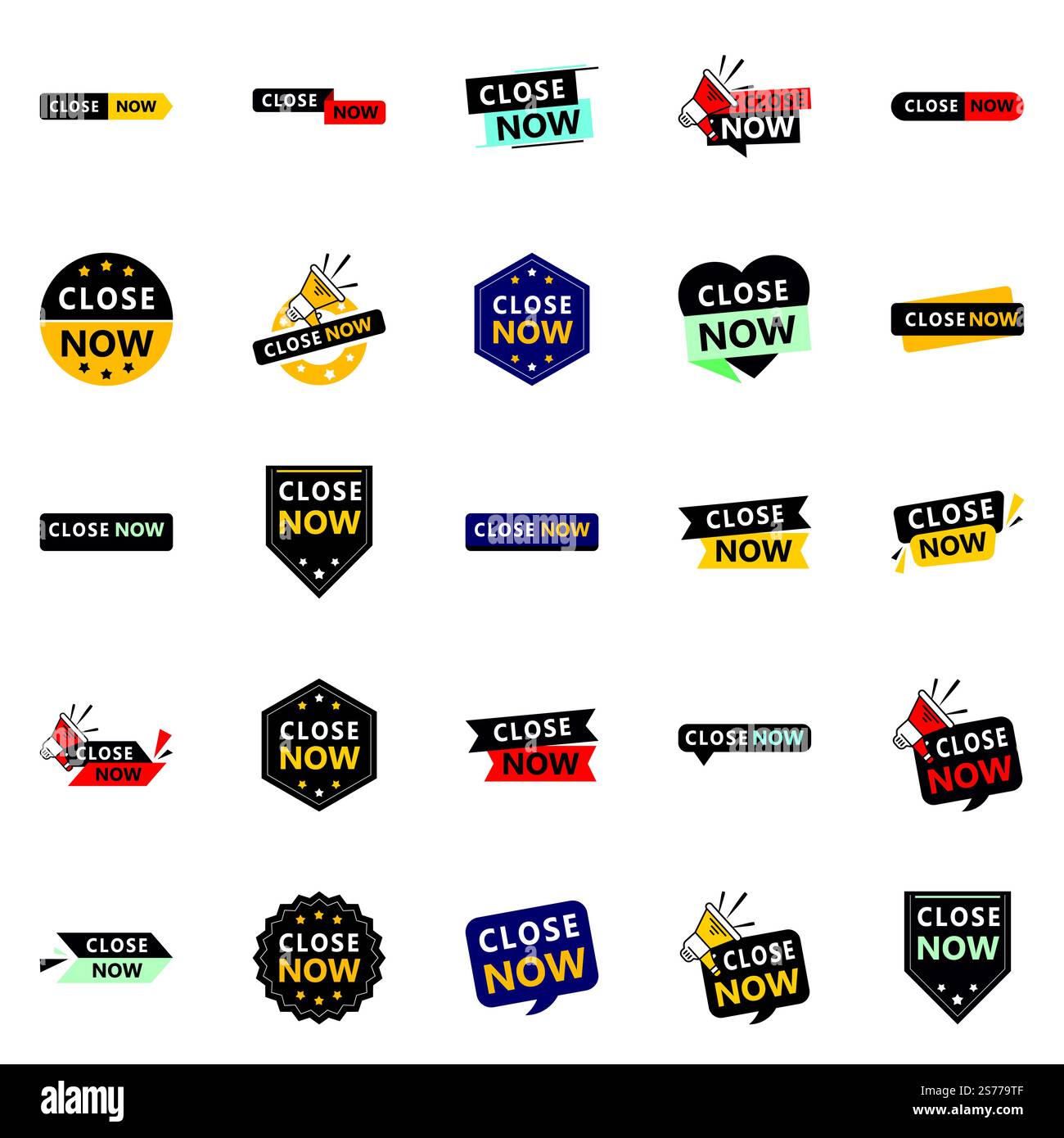 Dont Miss Your Chance to Close Text Banners Pack of 25 Stock Vector Image & Art - Alamy