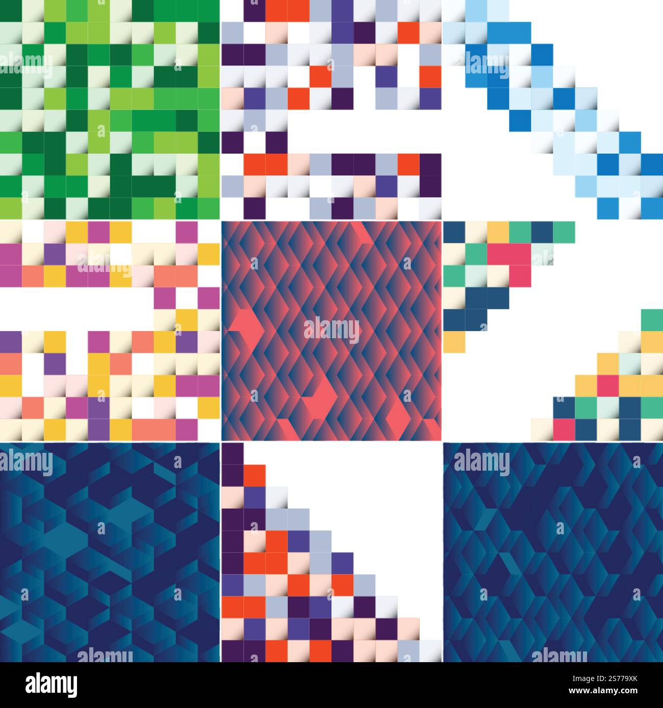 Vector background with an illustration of abstract squares suitable for ...