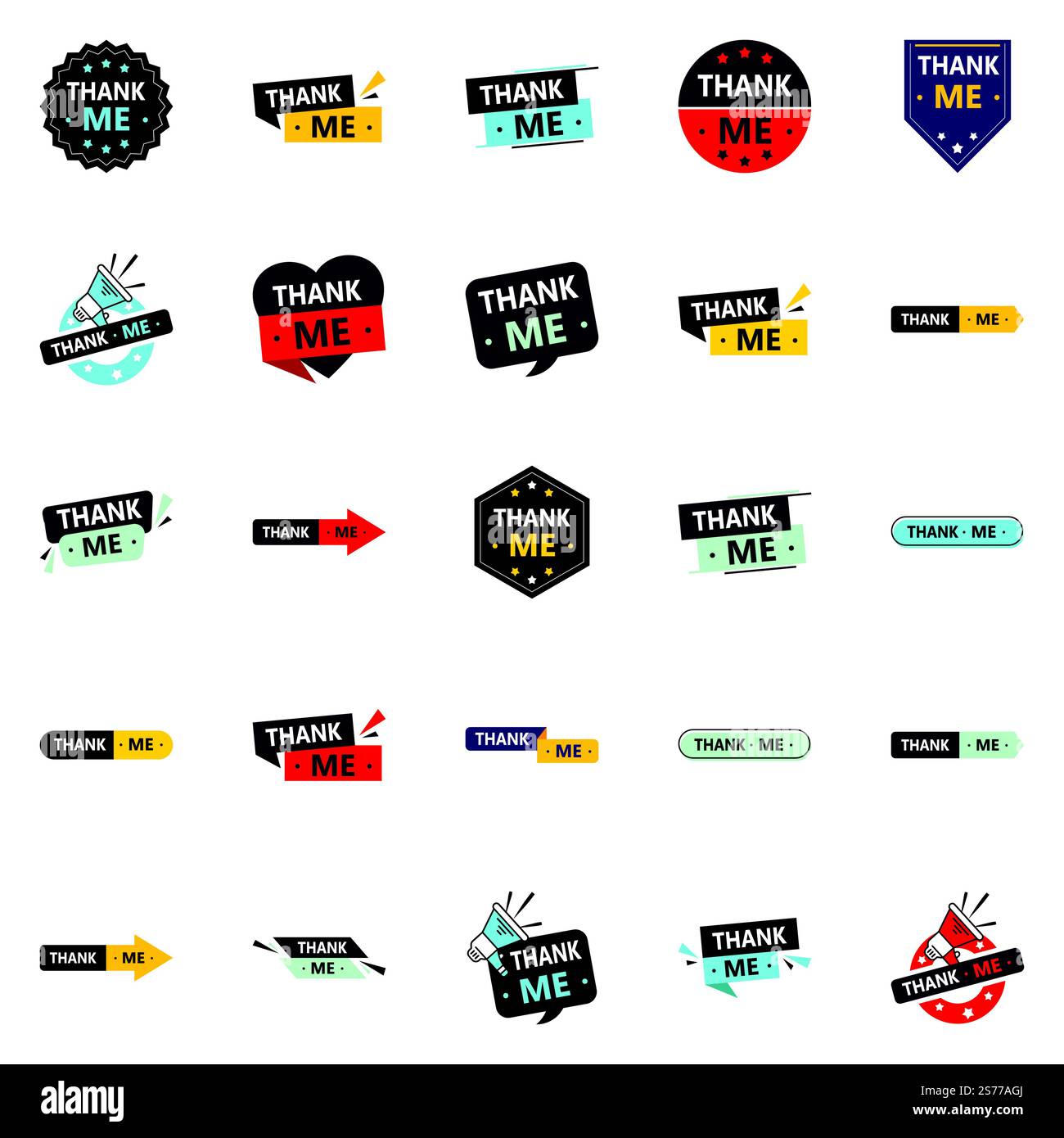 25 Eye catching Thank Me Banners to Show Appreciation Stock Vector Image & Art - Alamy