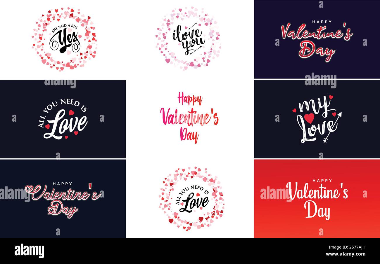 Pink October logo with hearts and calligraphy lettering isolated on ...