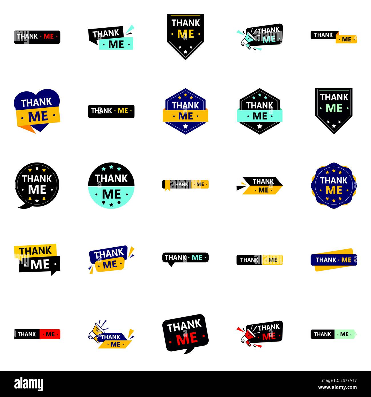 25 Diverse Thank Me Banners to Show Your Appreciation Stock Vector Image & Art - Alamy