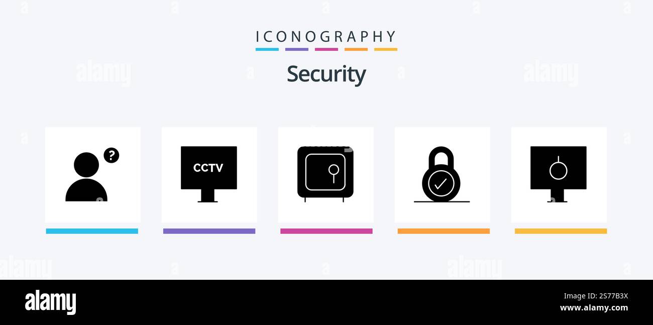 Security Glyph 5 Icon Pack Including password. lock. box. security ...