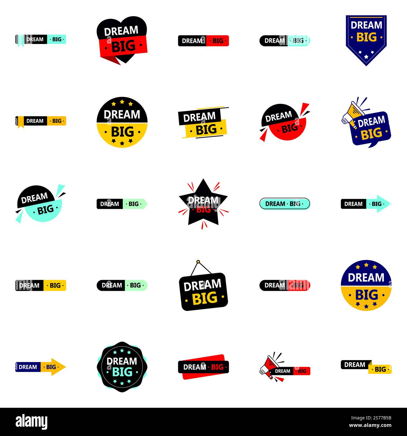 25 Versatile Vector Designs for a big dream mindset Dream Big Stock ...