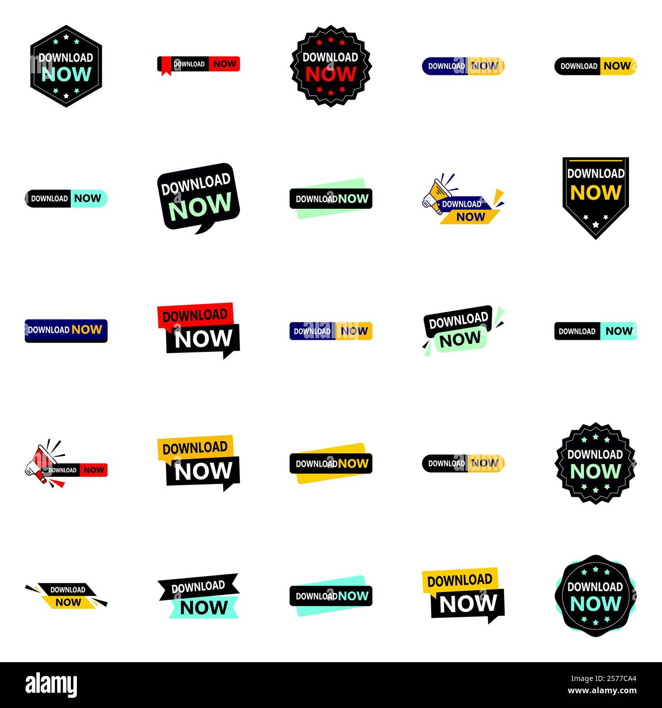 Icon set download from Cut Out Stock Images & Pictures - Alamy