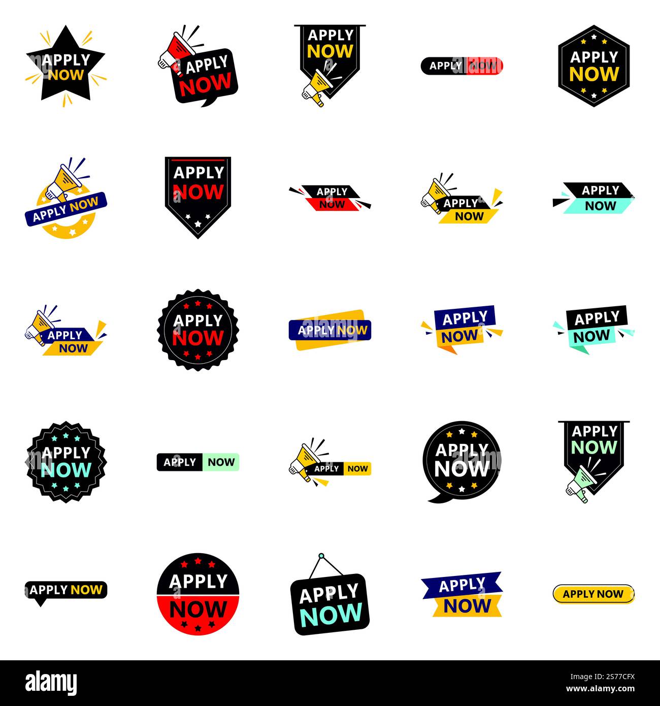 25 Eye-catching Apply Now Banners to Get Results Stock Vector Image ...