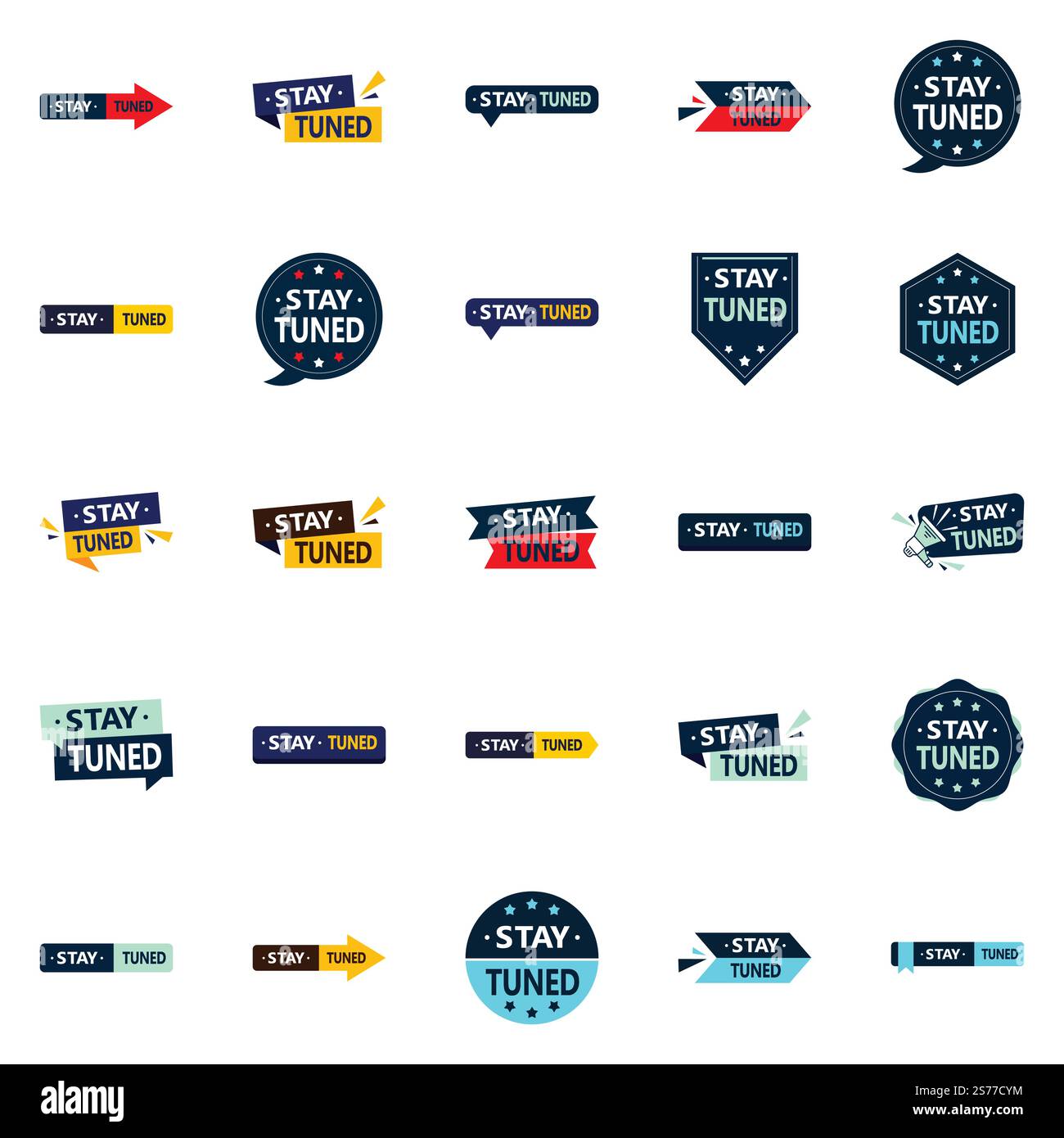 Stay Tuned 25 Innovative Vector Designs for a fresh approach Stock ...