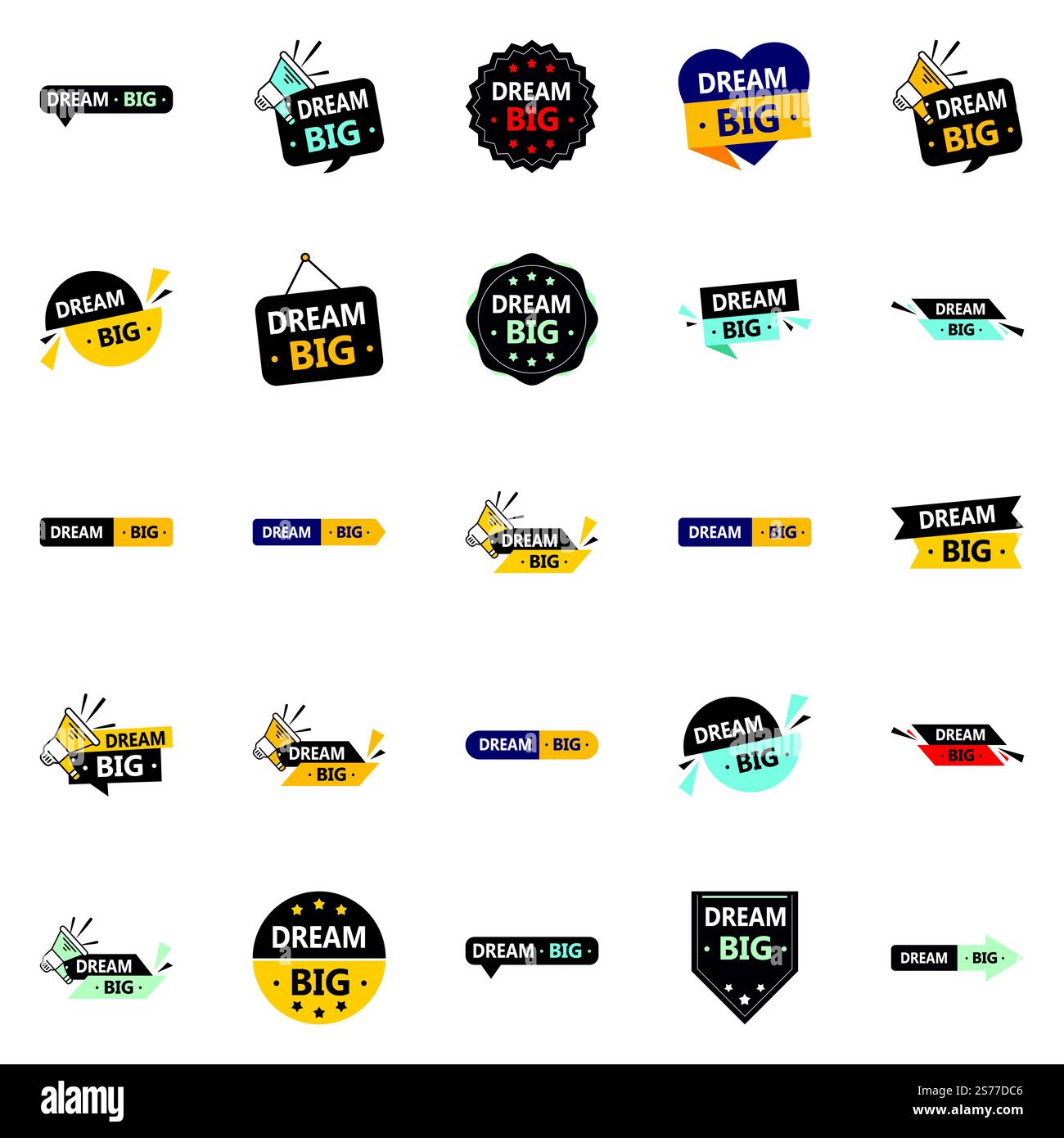 25 High quality Vector Designs for Setting and Achieving Big Goals ...