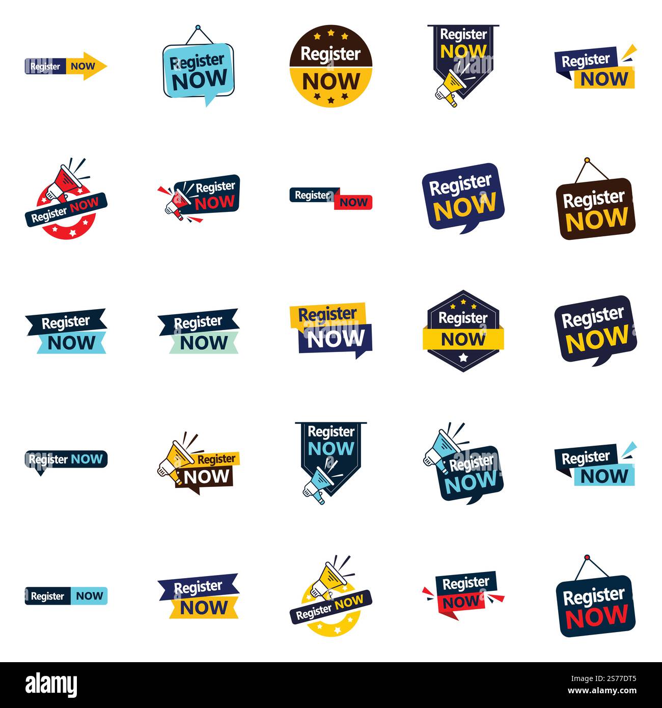 Register Now 25 Unique typographic designs for optimal registration ...