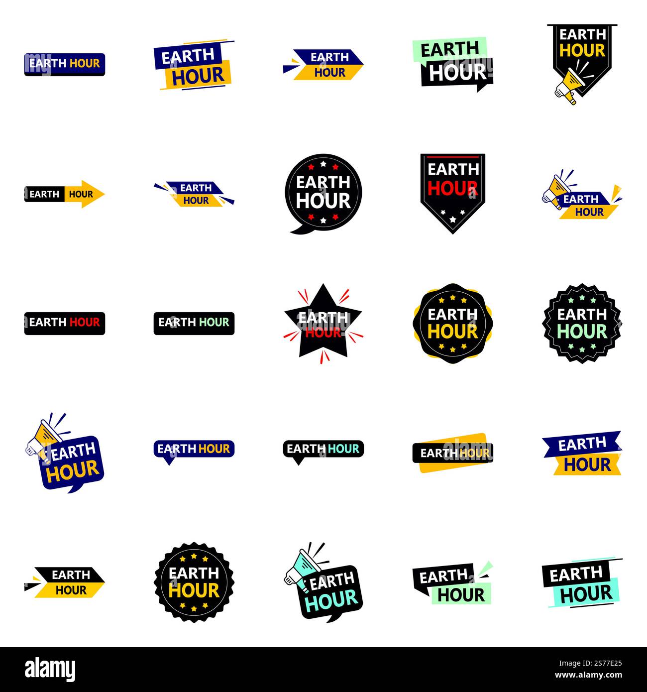 Join the global movement with the Earth Hour Vector Bundle 25 ...