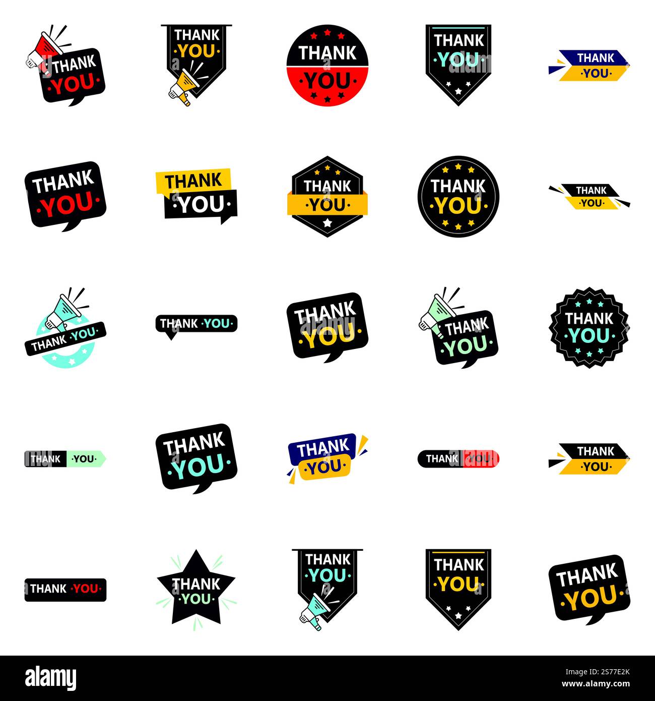 Thank You 25 Eye catching Vector Designs for Showing Appreciation Stock ...