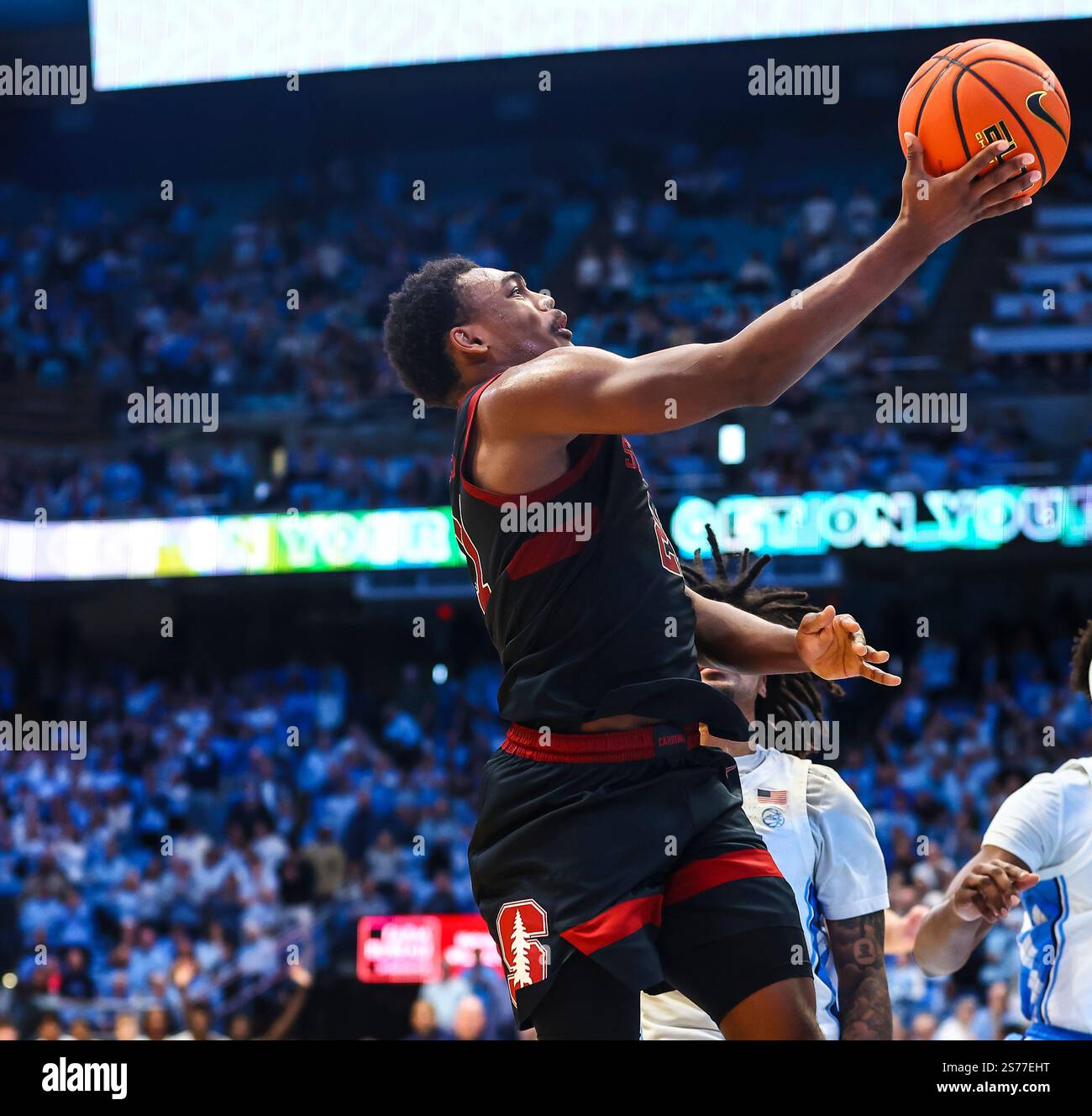 January 18, 2025: Stanford graduate Jaylen Blakes (21) with a layup ...