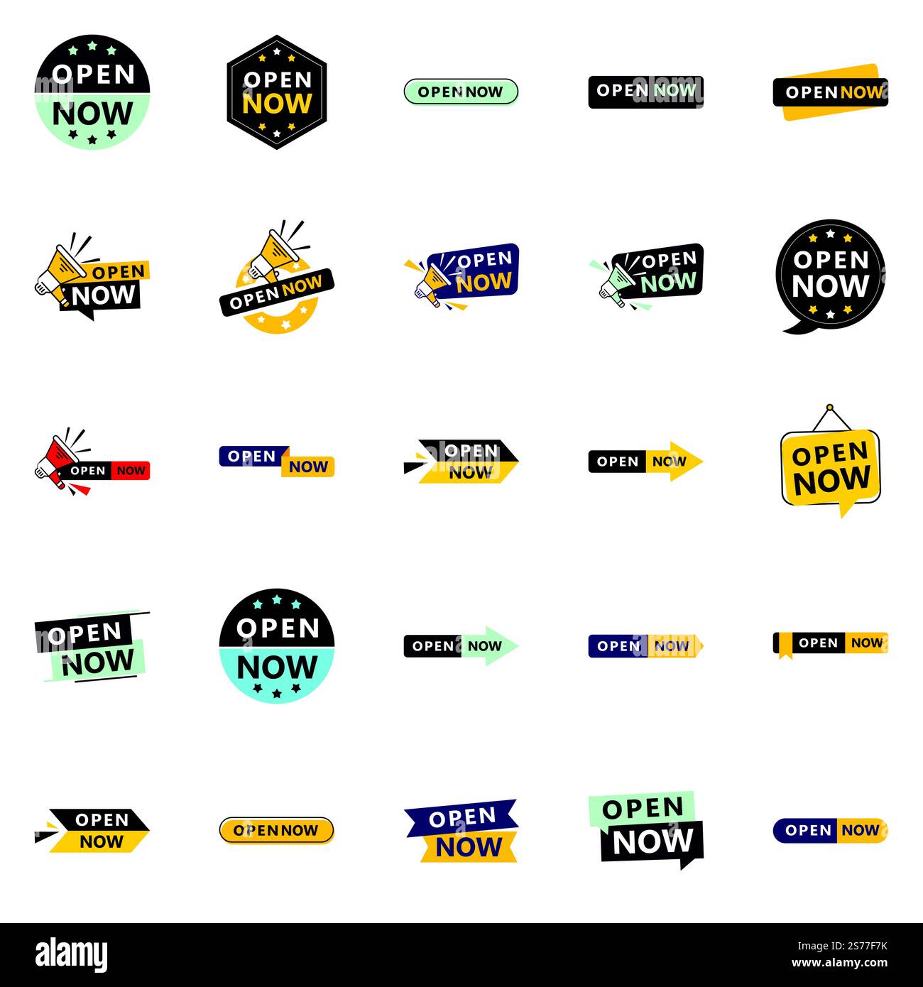 25 Open Now Templates for Your Business Be Visible Stock Vector Image ...
