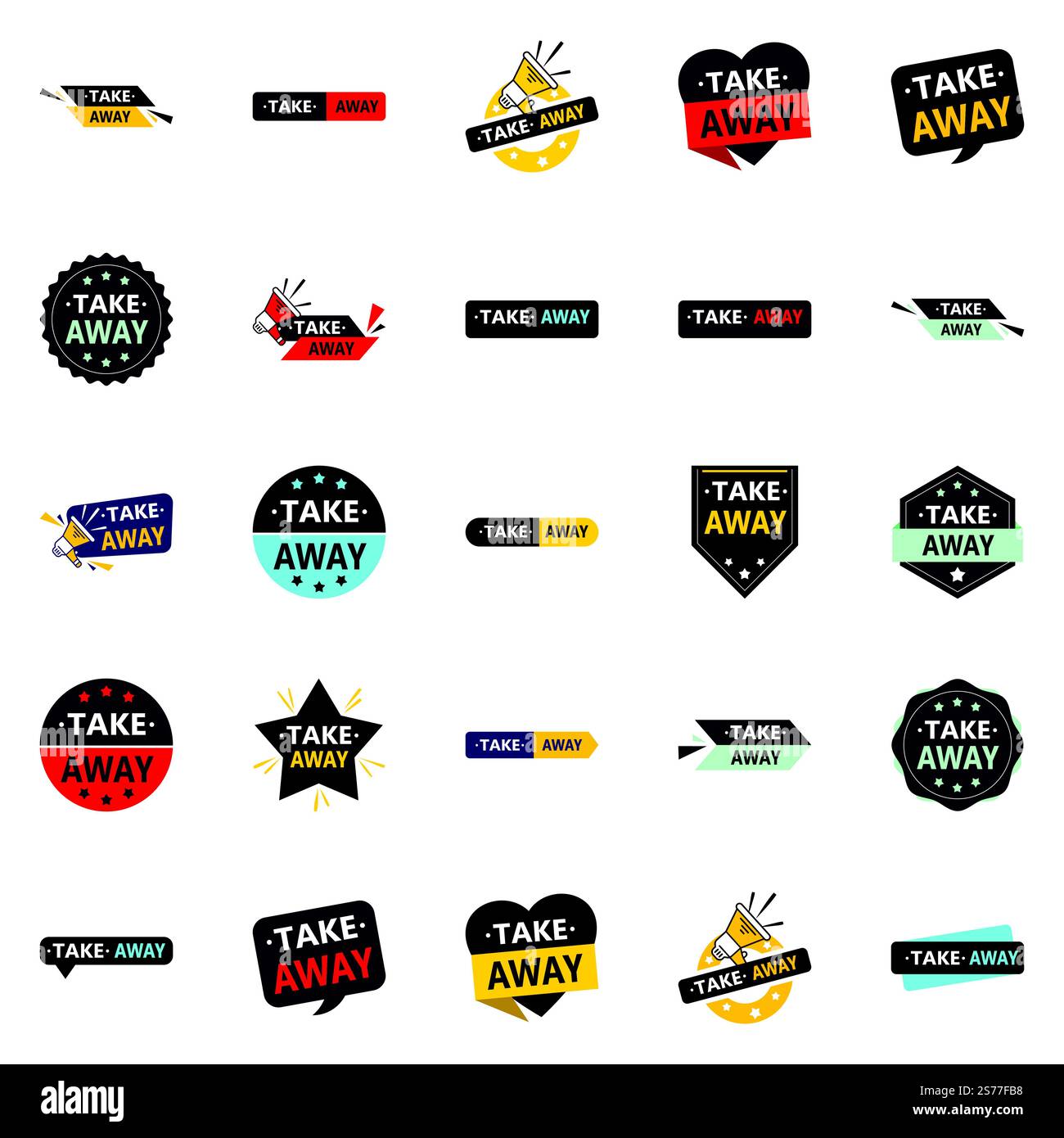 Food drink 25 flat Cut Out Stock Images & Pictures - Alamy