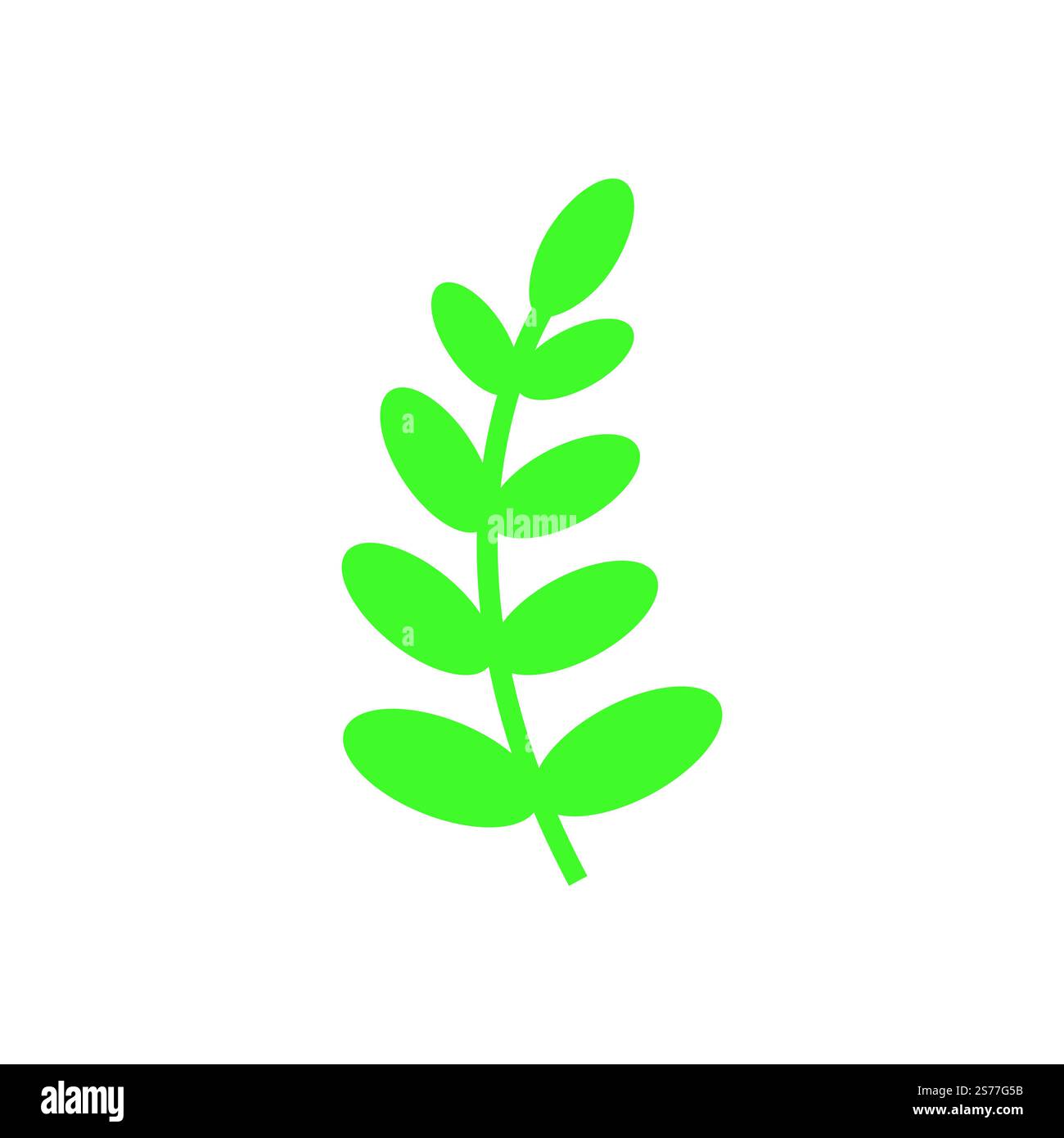 Green leaves Botanical logo vector and symbol design Stock Vector Image ...