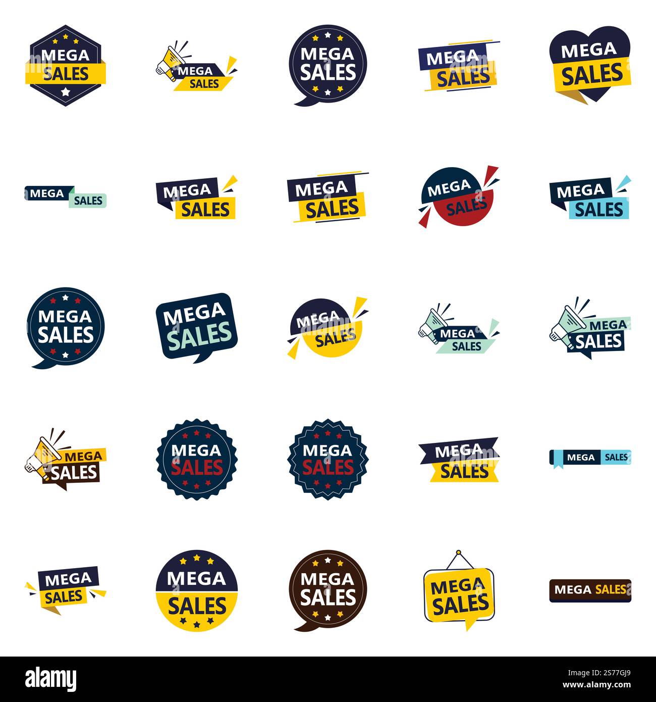 Mega Sale Vector Pack 25 High Quality Banners for Product Designers ...